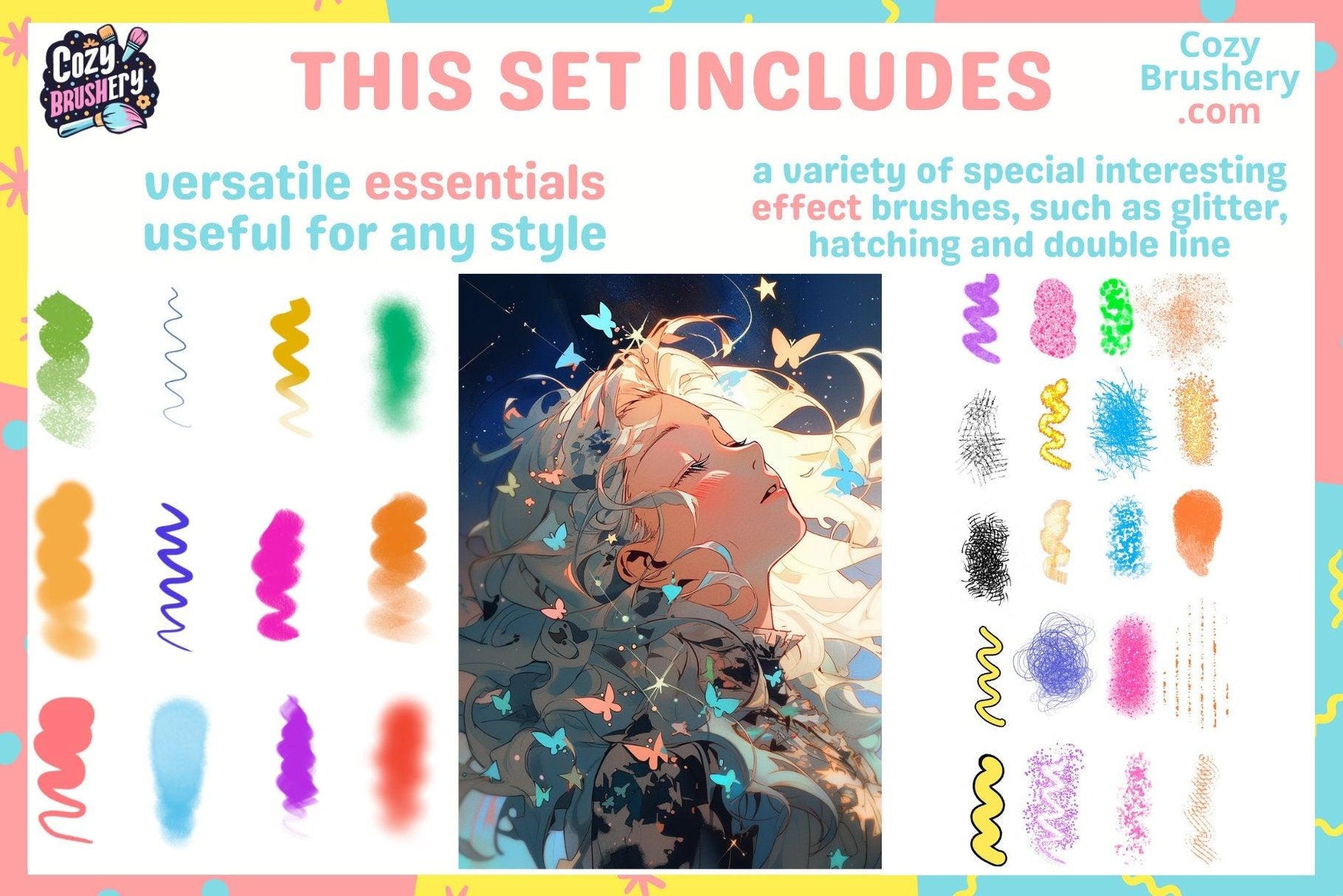 FREE Landscape Painter Procreate Brush Set - Grass, Clouds & Textures ...